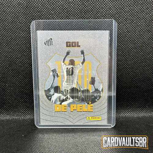 Pelé "Pele's 100th goal" official Santos Panini Brazil card VERY RARE ...