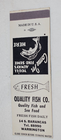 Quality Fish Co. Warrington 20 Front Strike Matchbook Cover | eBay
