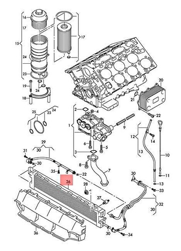 Genuine AUDI Q7 4LB Oil Cooler 4L0117021 | eBay