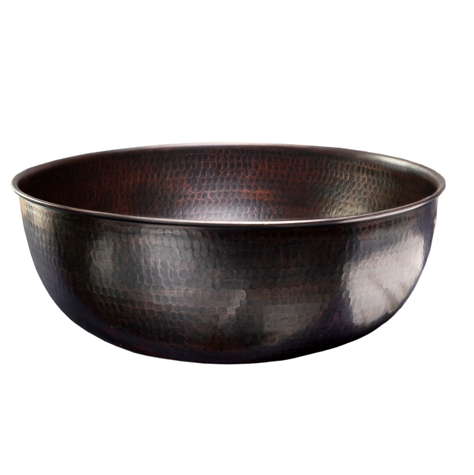 Solid Copper Pedicure Foot Spa Bowl | Copper Foot Warming Bowl for Self ...