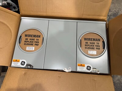 NEW MILBANK GE 200 AMP METER SOCKET STACK SOCKET 100 AMP 2 GANG ...