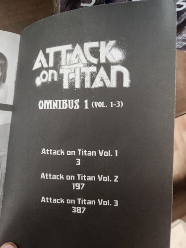 Attack On Titan Omnibus Graphic Novel Lot of 7 Omnibi Comprising ...