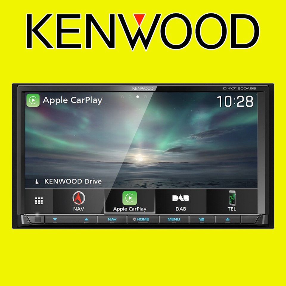 Kenwood DNX-7190DABS Double Din Car Sat Nav Screen Stereo 7.0" DAB ...
