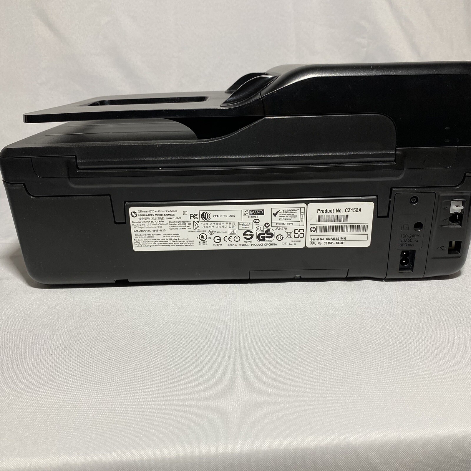 HP Officejet 4620 All in One Inkjet Color Printer Fax Scan Copy See ...