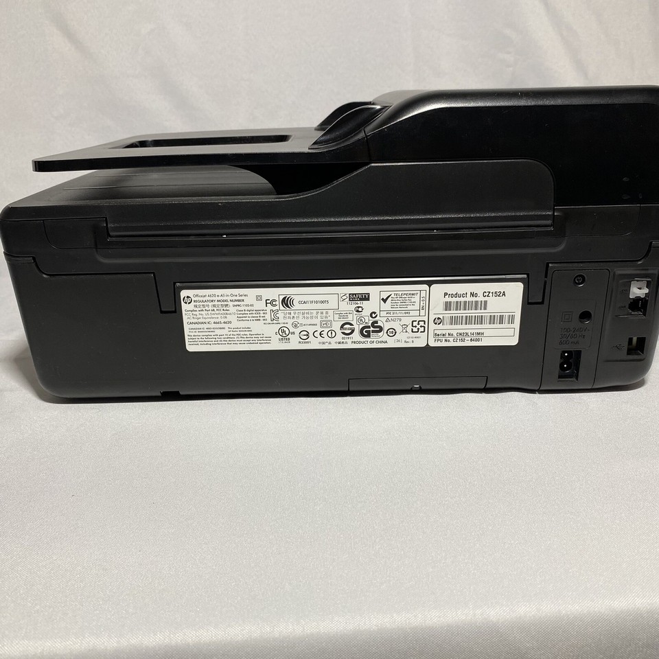 HP Officejet 4620 All in One Inkjet Color Printer Fax Scan Copy See ...
