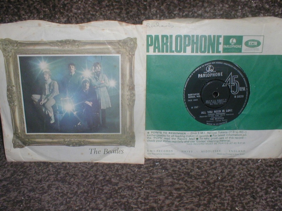 Lifetime collection Beatles 45s -14 : Penny Lane/Strawberry Fields ...
