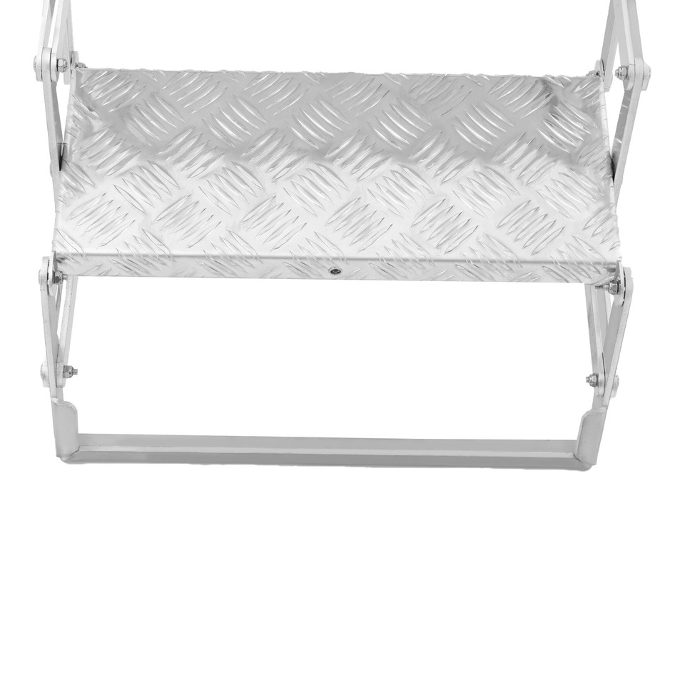 Foldable Step Ladder 3 Steps Folding Scissor Stairs Aluminum Alloy for ...