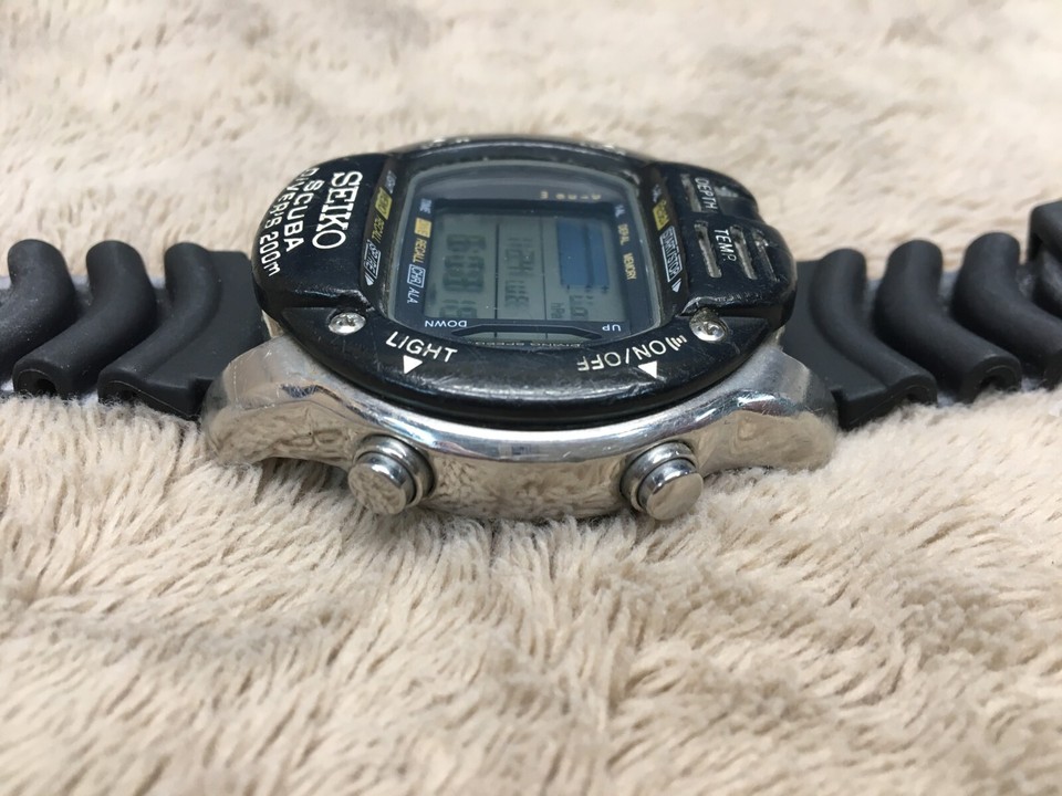 Vintage Seiko M796-5A00 Scuba Diver's 200m Dive Computer Watch | eBay