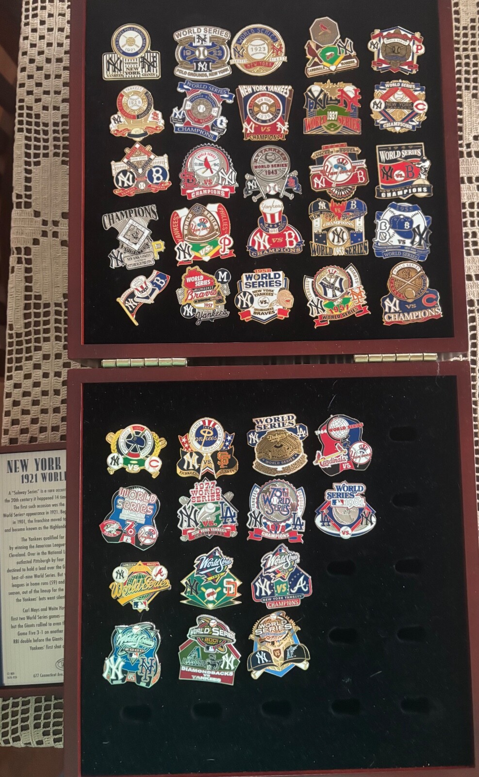 Willabee and Ward NY Yankees World Series pin collection 39 pins | eBay