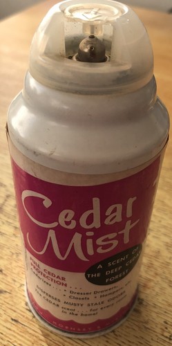 Cedar Mist Forest Scent Spray Aerosol Can 1950s-60s Empty Hornsby & McKinley | eBay