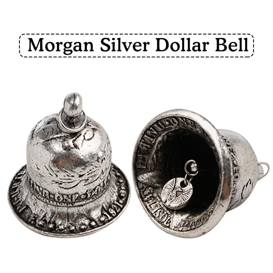 Morgan Silver Dollar Bell Silver Coin Bells Decor | eBay