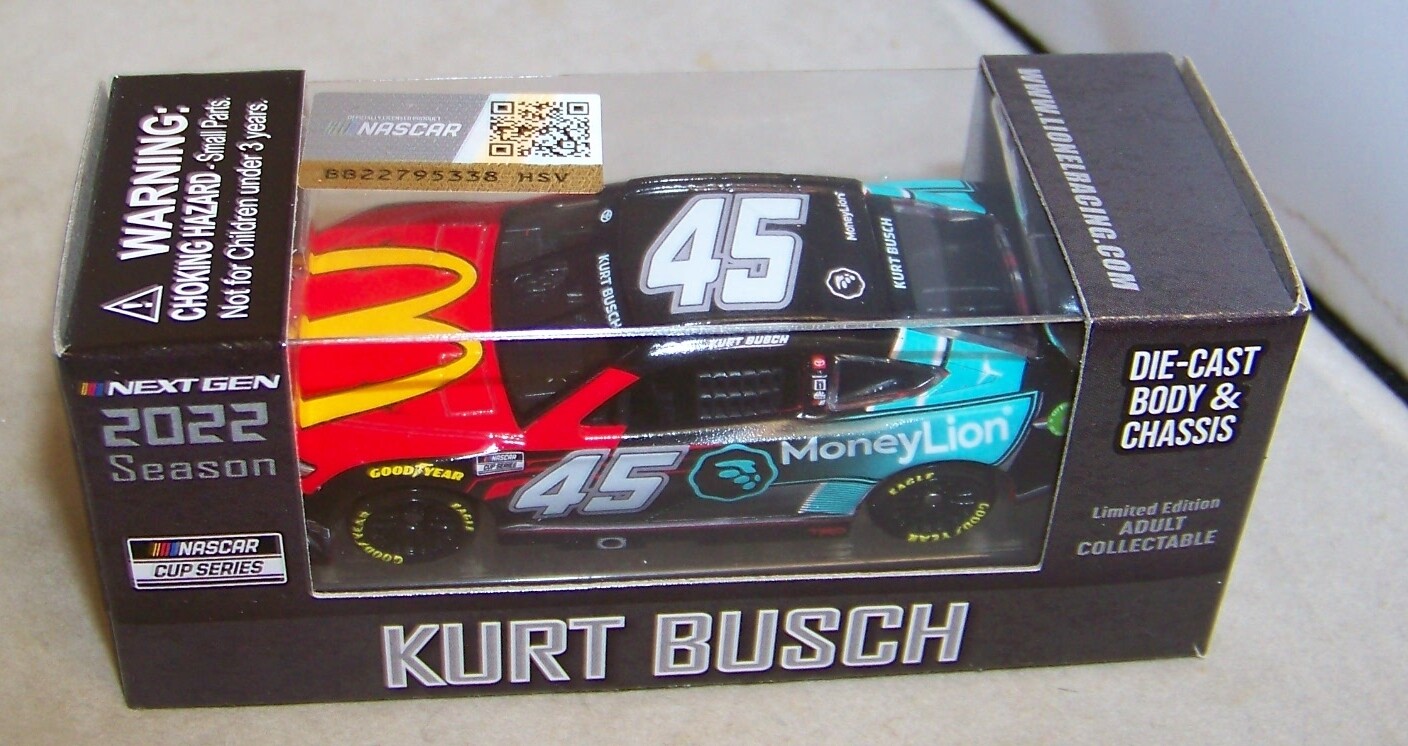1:64 ACTION 2022 #45 MCDONALDS MONEYLION 23XI TOYOTA KURT BUSCH DIECAST ...