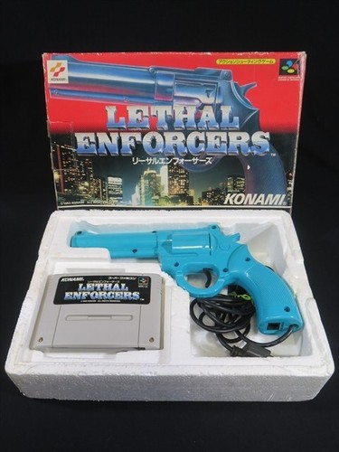 lethal enforcers super famicom sfc nintendo gun controller game Japan ...