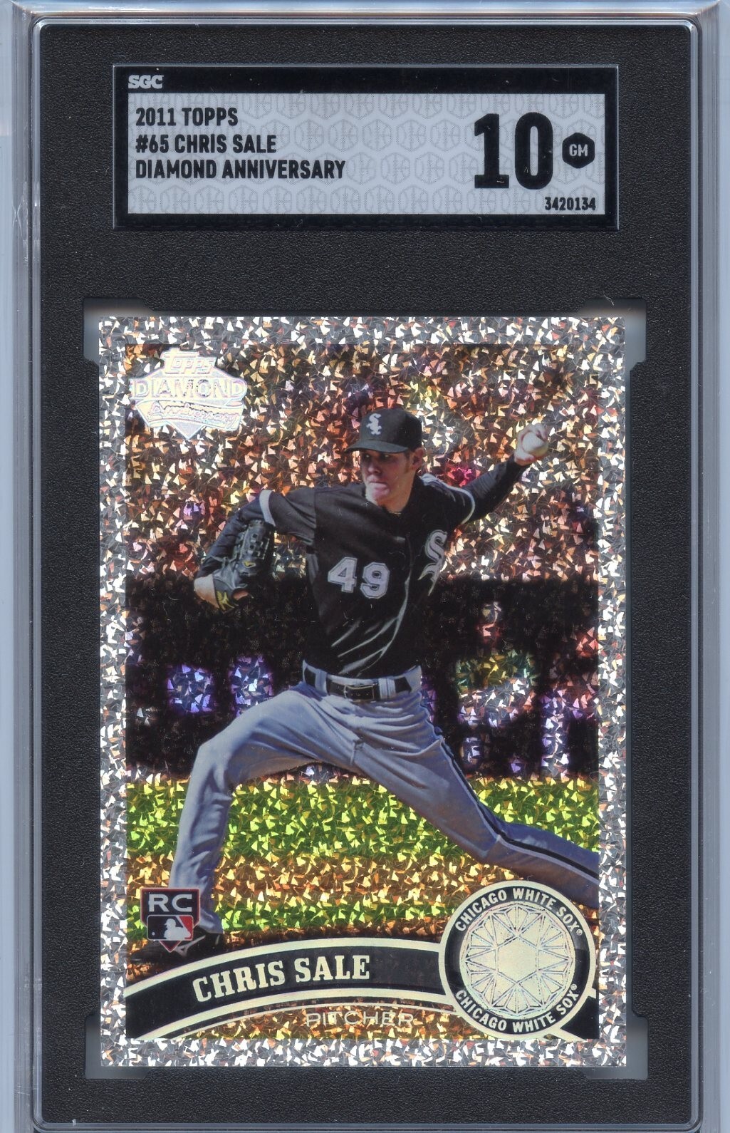 Chris Sale 💎SGC 10 Gem Mint!! 2011 Topps Diamond Anniversary💎 #65 RC Cy ...