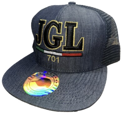 JGL El Chapo 701 Chapiza Gold Metallic 3D Custom Embroidered Trucker ...