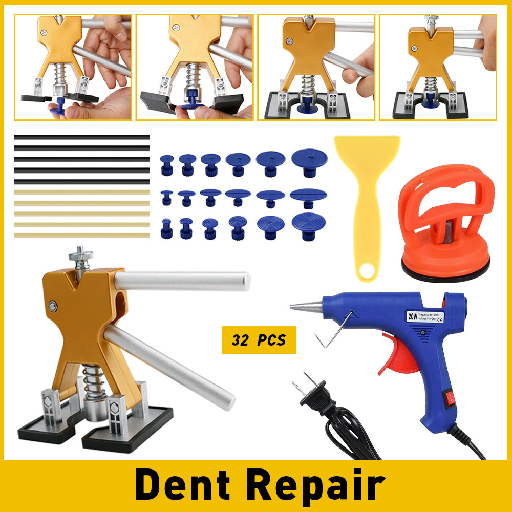 Car Body Paintless Dent Repair Puller Remover Kit Dint Hail Damage ...