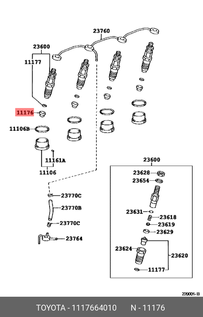 TOYOTA 1117664010 online kaufen | eBay