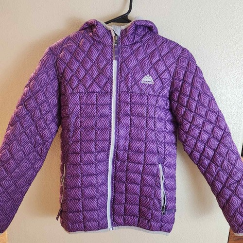 SNOZU Girls Purple Hoodie Snow Winter Rain Puffer Coat Jacket | eBay