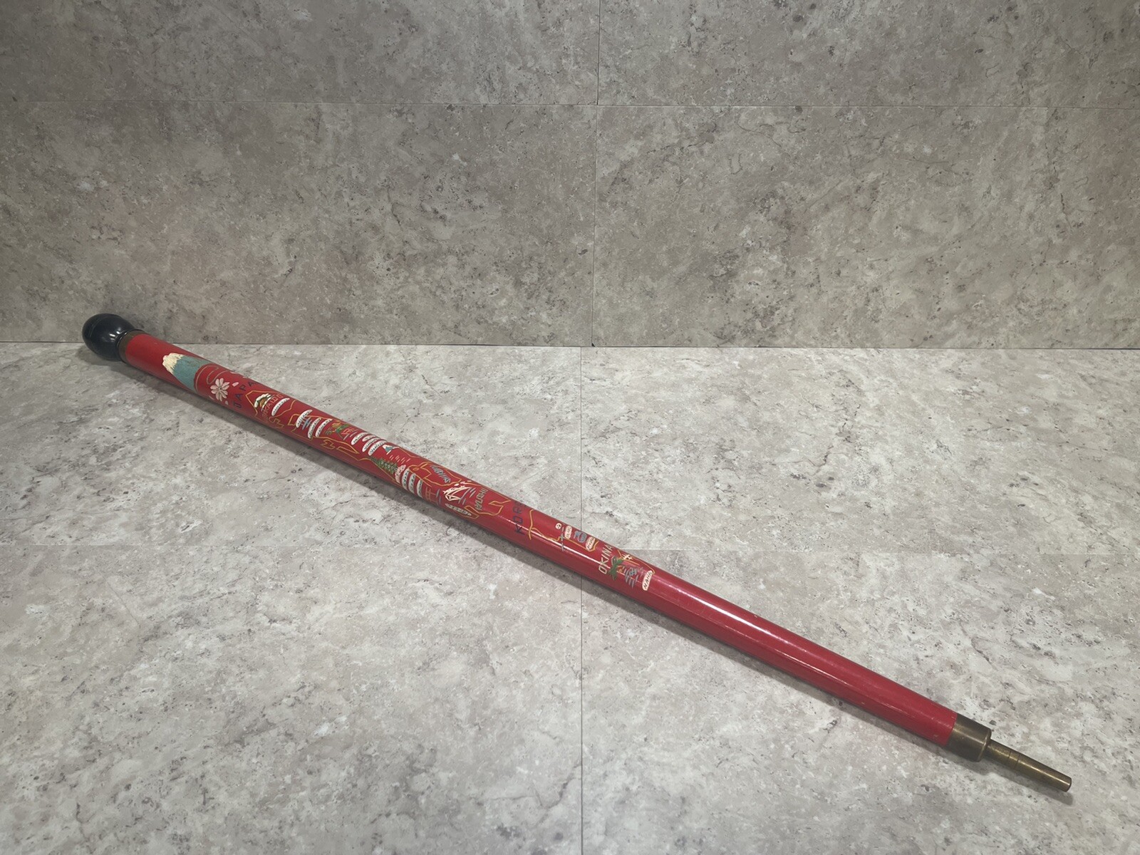 Vintage WWII Walking Stick Pool Cue ~ Hand Carved ~ J… - Gem