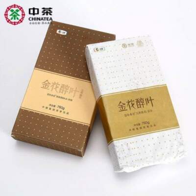 Hunan Anhua Golden Flower Dark Brick Tea Fu Zhuan Dark Tea Fu Brick Tea ...