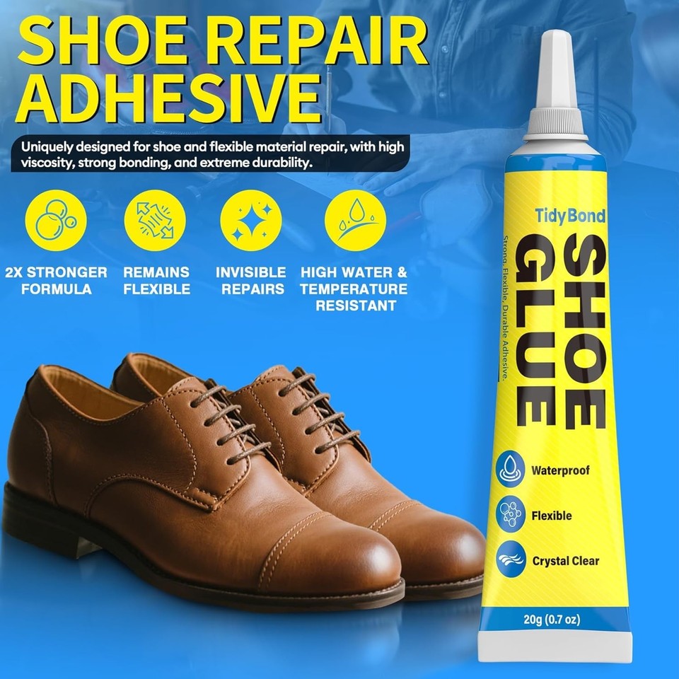 Shoe Glue, Shoe Repair Adhesive Flexible, Waterproof, Clear, Super ...