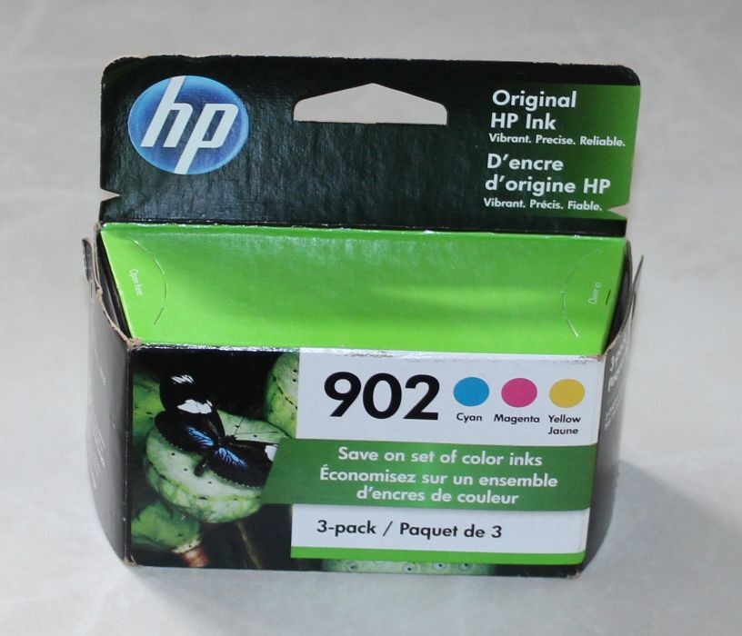 Genuine HP 902 Color Ink Cartridges 3-Combo Pack - Free Shipping ...