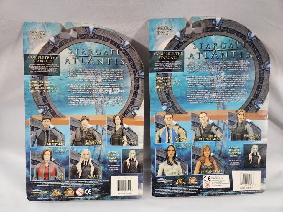 Lot Of 8 - Diamond Select Stargate Atlantis Series 2 Athosian Teyla ...