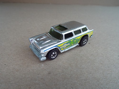 VTG Hot Wheels Alive 55 Chevy Nomad Wagon Super Chrome Blackwall Good ...