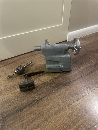 CRAFTSMAN 12" COMMERCIAL METAL LATHE TAILSTOCK CLAMP & 2MT JACOBS CHUCK ...