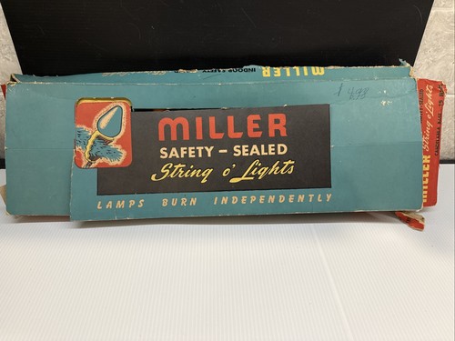 Vintage Miller String O Lights Christmas Lights Bakelite Sockets | eBay