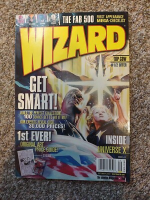 Wizard Comics Magazine 108 Sept 2000 Cover 2 Alex Ross Universe X Price ...