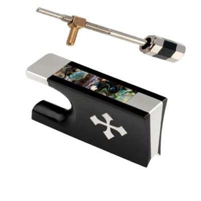 Grade A 4/4 Violin Bow Frog with Button screw,Ebony inlay Shell.Copper ...