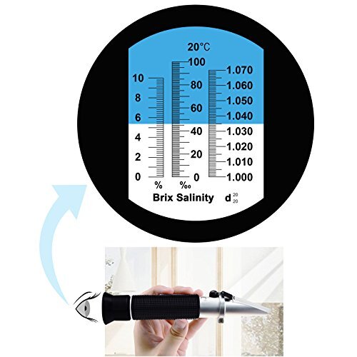 Triscale Refractometer Atc Brix 010%/ Salinity 0100ppt/ Specific ...