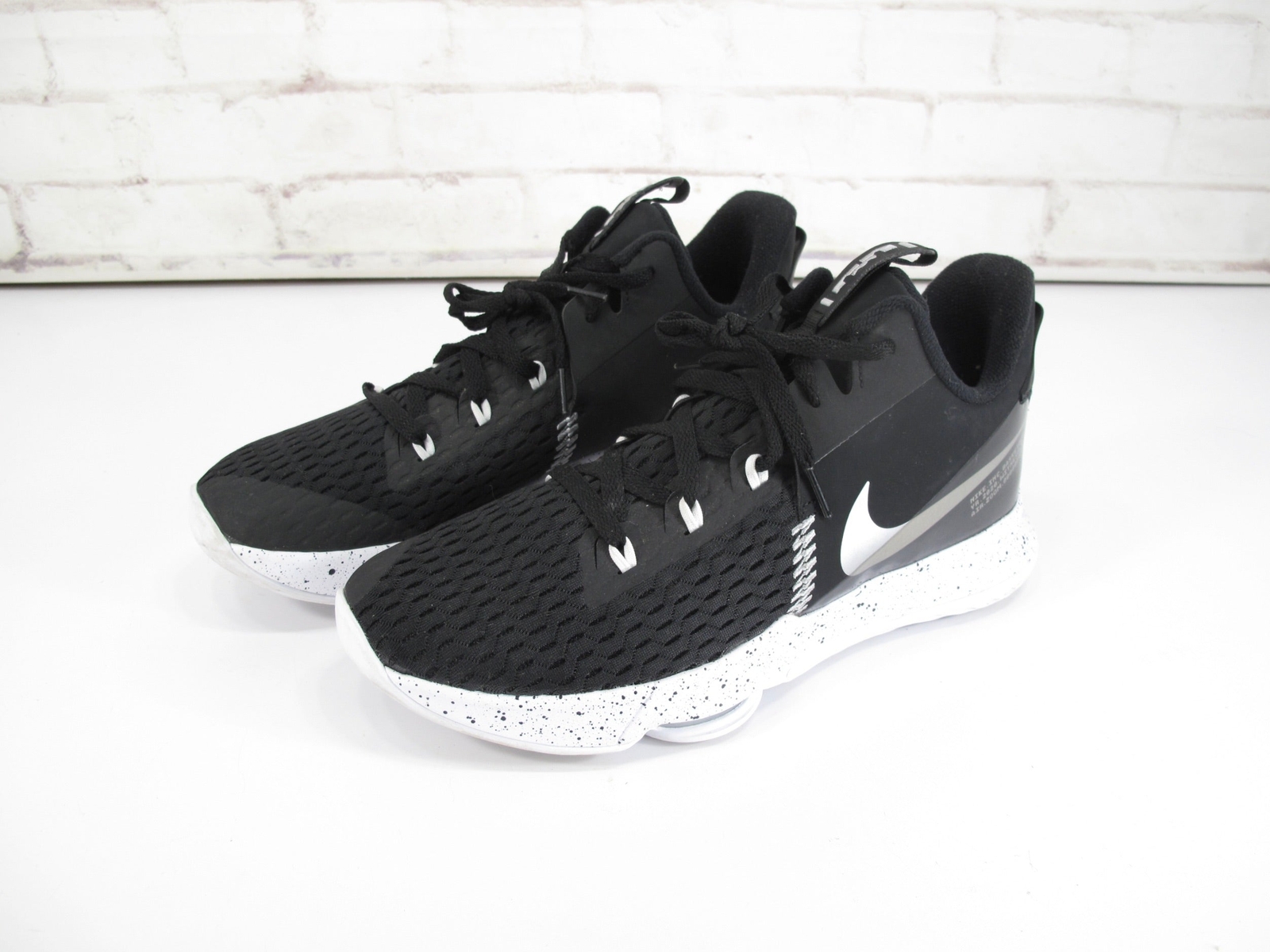 Nike Lebron Witness 5 Mens Sneakers Black Silver White CQ9380-001 US Sz ...