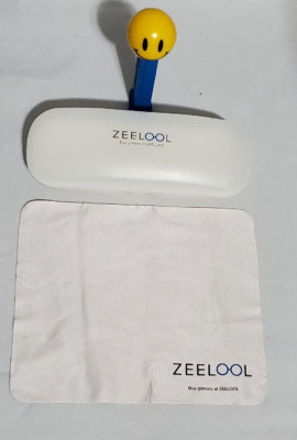 ZEELOOL Empty Eyeglass Hard Clamshell White Case with Cleaning Cloth | eBay