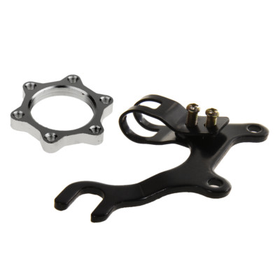 Road Bike Disc Brake Bracket Frame Adaptor + Threaded Hubs Disc Brake ...