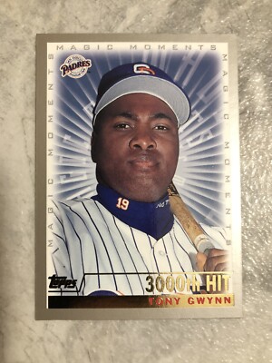1999 Topps Magic Moments Tony Gwynn 3000th Hit San Diego Padres #240 ...