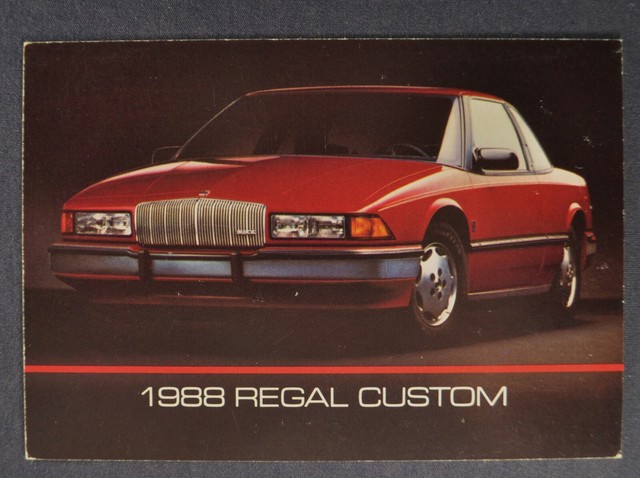 1988 Buick Regal Custom Postcard Excellent Original 88 | eBay
