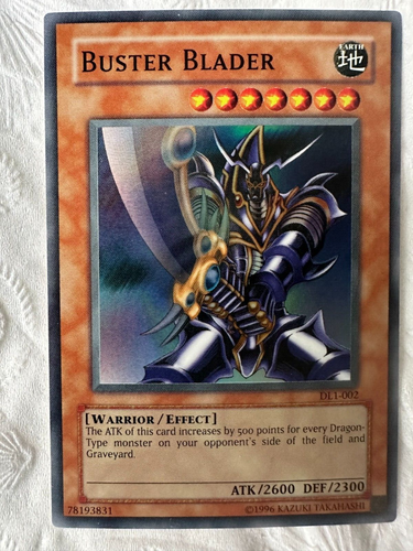 YUGIOH BUSTER BLADER DLI-002 HOLO NEVER PLAYED DUELIST LEAGUE SERIES ...