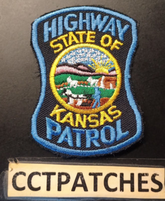 KANSAS HIGHWAY PATROL POLICE (SMALL) SHOULDER PATCH KS | eBay