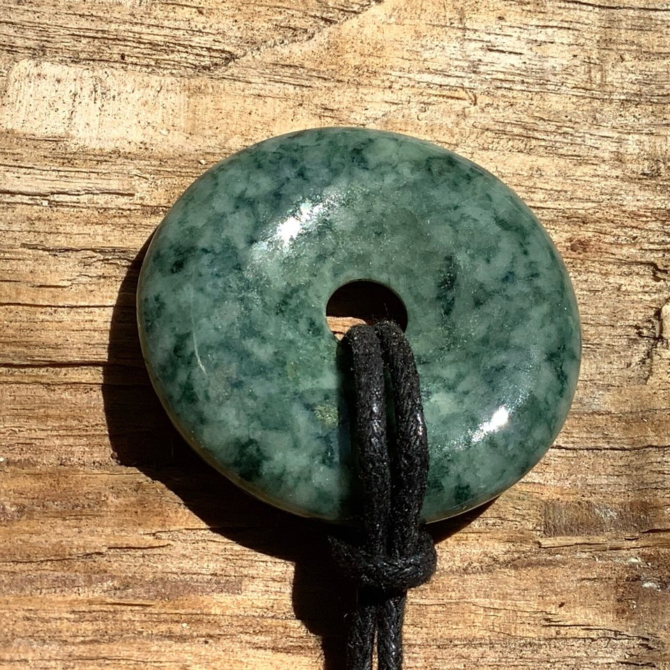 Guatemalan Jade Pendant Green Jadeite Jade Bi Disk Circle Necklace ...