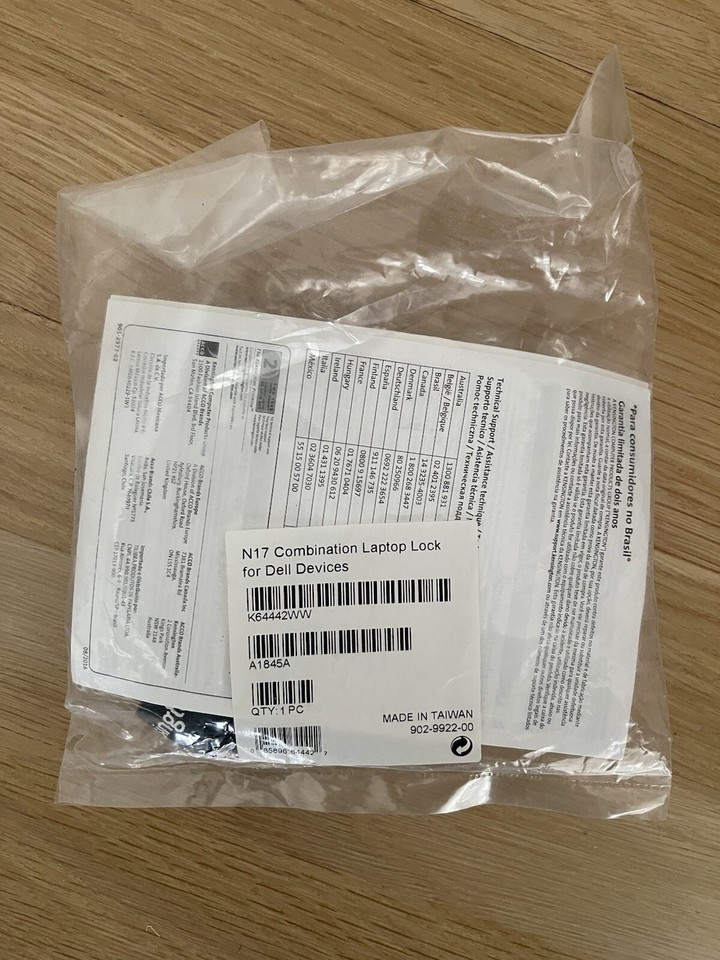 New Kensington N17 Combination Laptop Lock for Dell Devices K64442WW | eBay