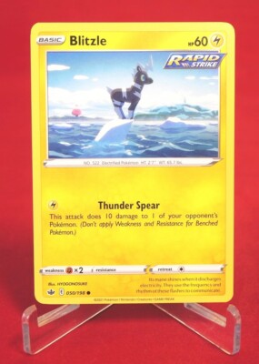 Pokemon Blitzle Card 2020 50/198 Mint | eBay