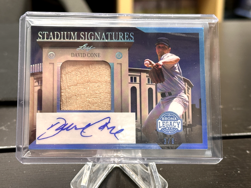 DAVID CONE 2023 LEAF BRONX LEGACY AUTOGRAPH GU RELIC /6 YANKEES | eBay