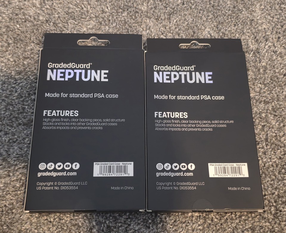2x GradedGuard PSA Neptune Graded Guard Card Protector Limited Edition ...