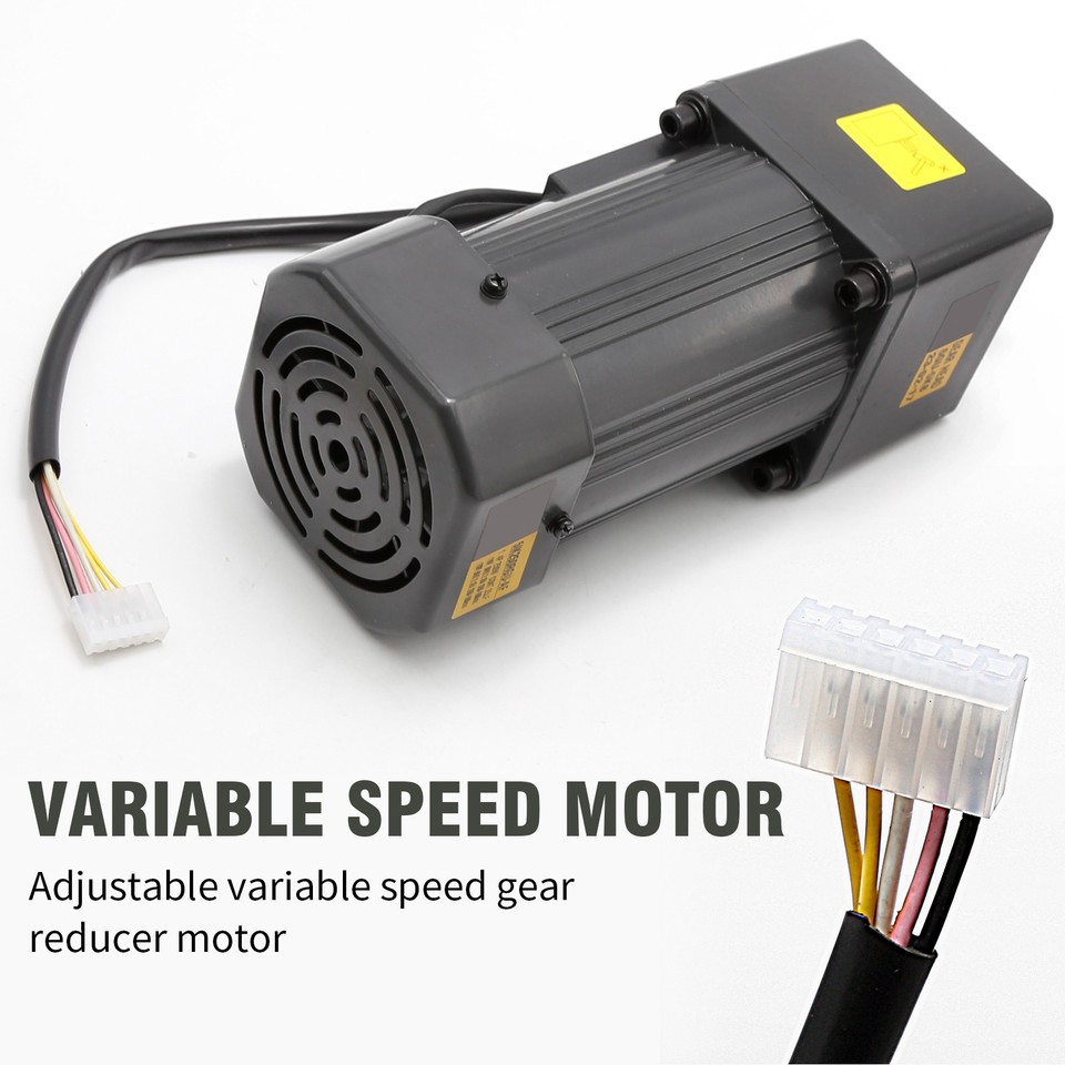 AC Gear Motor Electric Motor & Variable Speed Controller 120W 3K 110V 0 ...