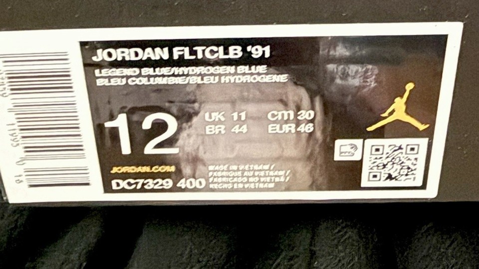 Jordan Fight Club 91 NWT Legend Blue Sneakers Size 12 Shoes With Box ...