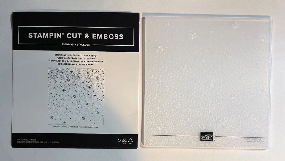 Stampin' Up! - Snowflake Sky 3D Embossing Folder - BRAND NEW HOLIDAY ...