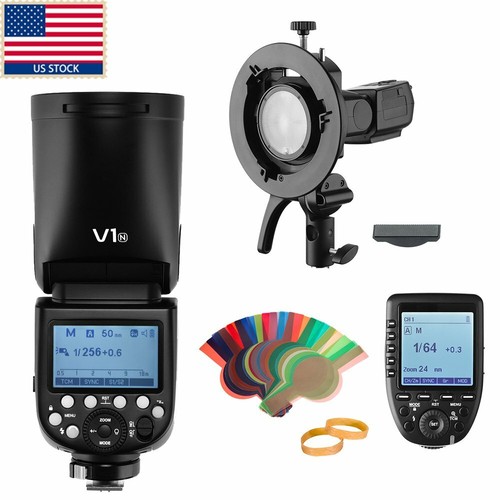 Godox V1N Flash TTL 1/8000s HSS Speedlite Flash +Xpro Trigger+S2 ...