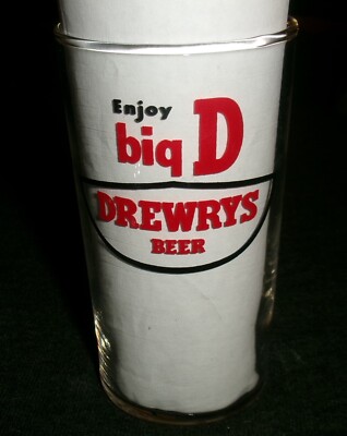 Mint Drewrys BIG D Beer 1950's Shell Style Vintage Beer Glass | eBay.de